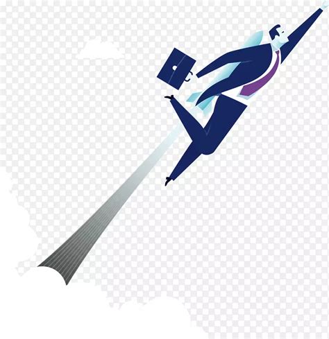商务人士一飞冲天插图矢量图png图片素材下载图片编号7389538 Png素材网