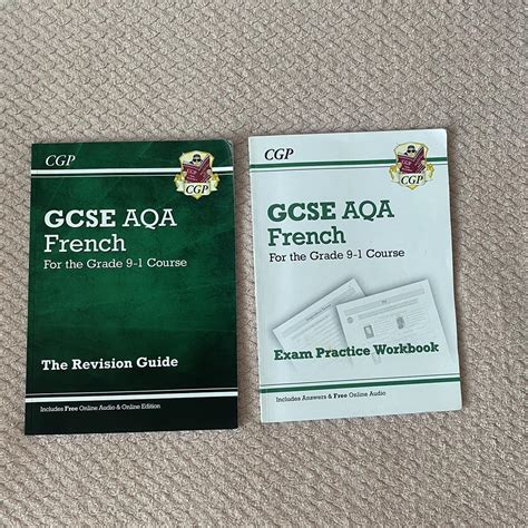 Cgp Gcse Aqa French Revision Guide And Exam Practice Depop