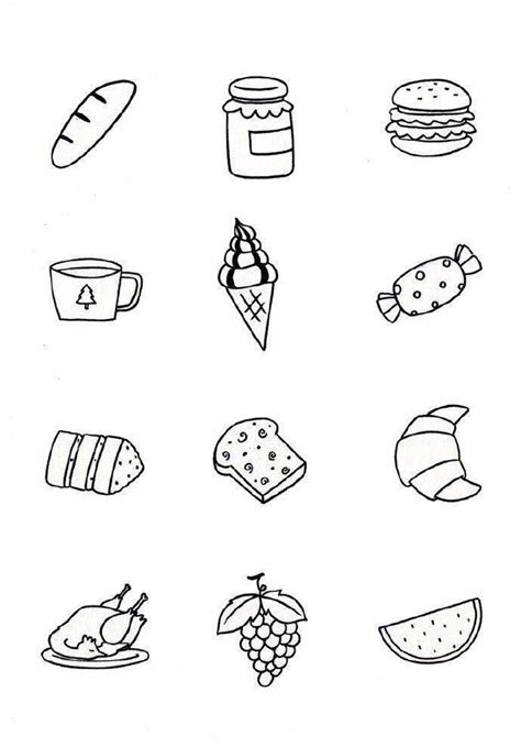 简笔画100款萌翻了的食物简笔画和孩子一起画着玩儿吧 搜狐大视野 搜狐新闻