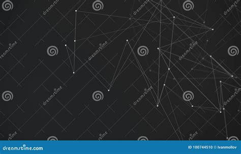 Abstract Network Connection Background Stock Illustration