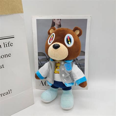 跨境新品 Kanye Teddy Bear 侃爷泰迪熊毛绒玩具公仔 来图来样 阿里巴巴