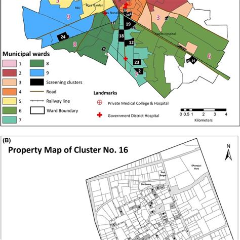 A Map Of The Study Area With Division In To Nine Immunization Zones