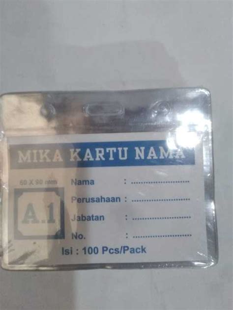 Plastik ID Name Tag Panitia A1 1pack Isi 100 Lazada Indonesia