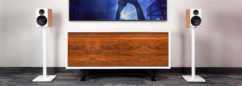 Floor Speaker Stands For Surround Sound And Bookshelf Speakers