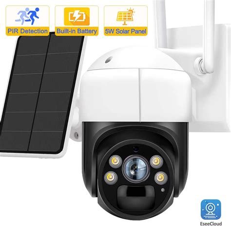 4MP câmera WiFi ao ar livre 4G câmera de segurança 5W painel solar