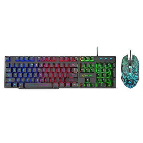 Keyboard Mouse Combo T13 Rainbow Backlight Usb Erg Grandado