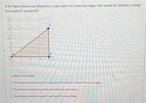 If The Figure Below Was Dilated By A Scale Factor Of 3 From The Origin