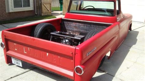 1959 Chevy Swb Big Window Fleetside Pickup Truck Apache Custom Bagged