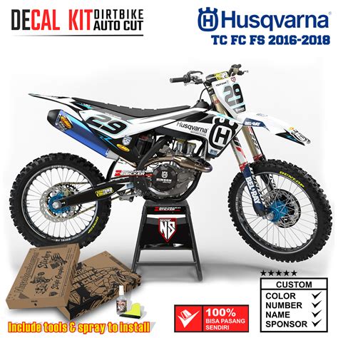 Decal Sticker Kit Supermoto Dirtbike Husqvarna FS Twenty Nine Black Racing