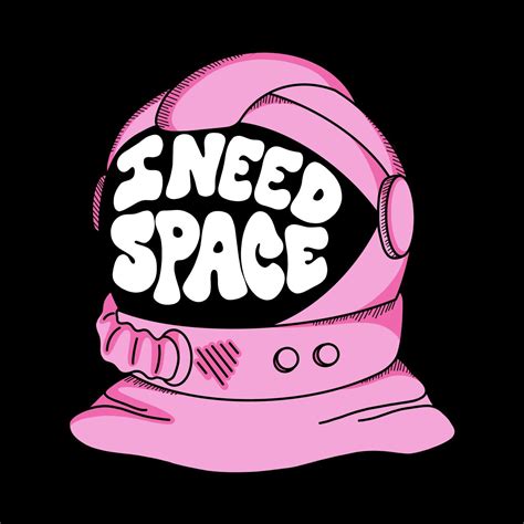 I Need Space Pink Helmet