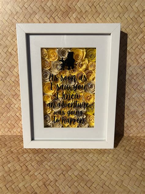 3d Flower Frame Etsy