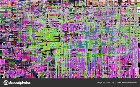 Colorful Map Structure Geometric Abstract Background Digital Art Stock