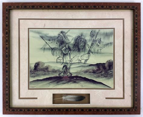 Lot Mike Lafleur Native American Art Print