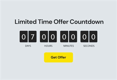 Free Online Countdown Timer Templates