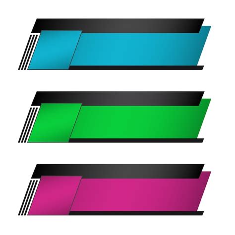 Vetor de banner de vídeo de rótulo de mídia social inferior Vetor Premium