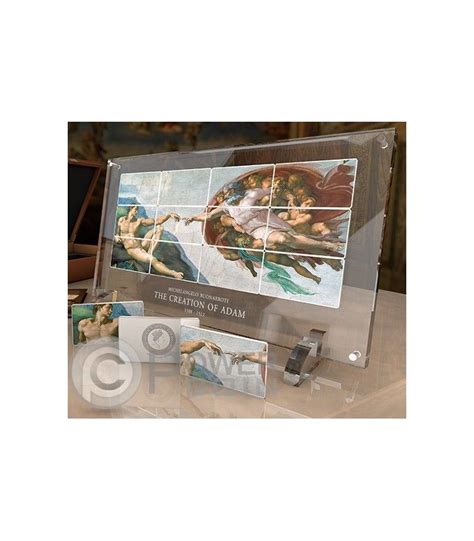 CREAZIONE DI ADAMO Michelangelo Cappella Sistina Giants Of Art Set 12