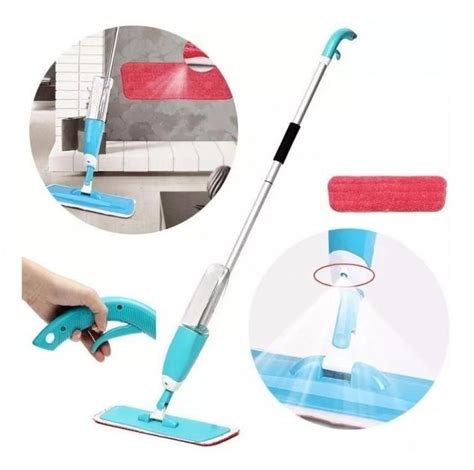 Швабра с распылителем воды универсальная для мытья полов и окон Healthy Spray Mop с насадкой из