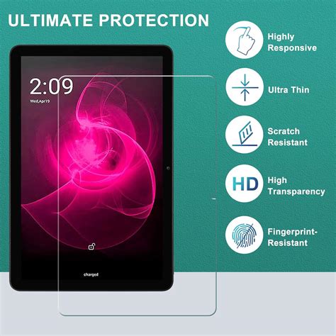 Acdream Paquete De 2 Protectores De Pantalla Para Tablet T Mobile Revvl