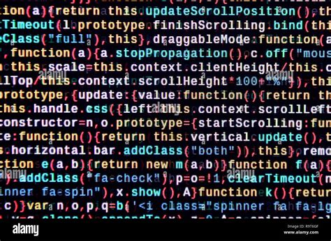 Javascript Functions Variables Objects Monitor Closeup Of Function