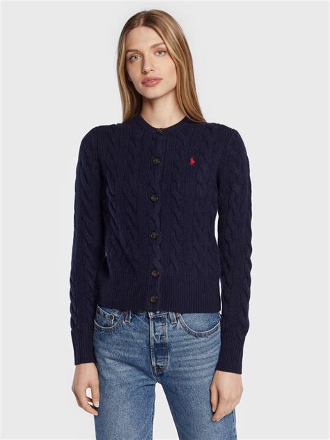Polo Ralph Lauren Кардиган 211873373003 Тъмносин Regular Fit | Modivo.bg