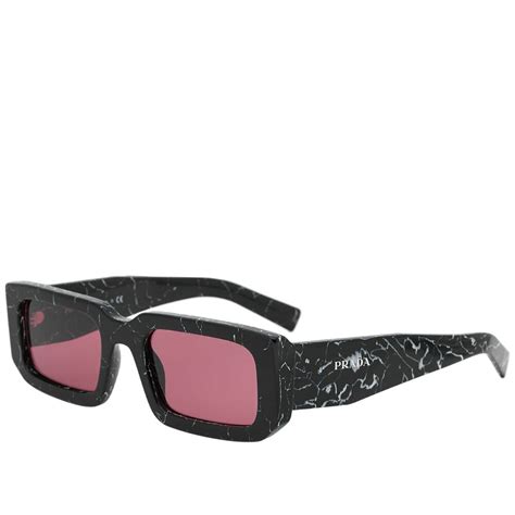 Prada Eyewear Prada Pr 06ys Symbole Sunglasses In Blackred Prada