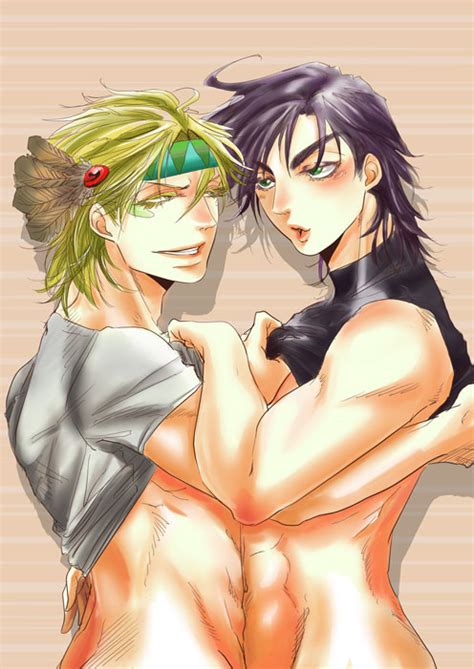 Rule 34 2boys Battle Tendency Caesar Zeppeli Enmaku Femboy Gay Jojos