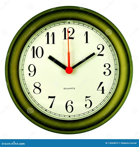 Clock On 10 Past Ten Stock Image Image Of Minute Time 13644073