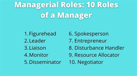 10 Managerial Roles According Henry Mintzberg Bokastutor