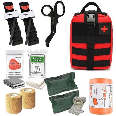 Kit Premiers Secours Kits Survie d urgence Pochette Traumatique ExtéRieure Kits D Outils