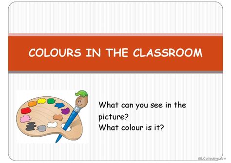 Colours And Classroom Objects Ppt G English Esl Powerpoints