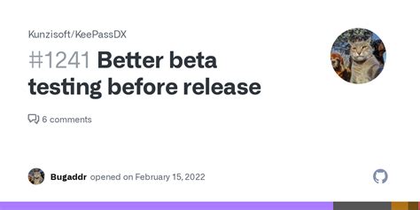 Better Beta Testing Before Release Issue 1241 Kunzisoft KeePassDX