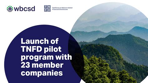 Tnfd Pilot Program Launched