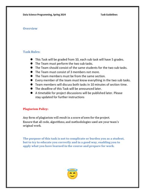Data Science Task Guidelines Pdf Data Science Data Management