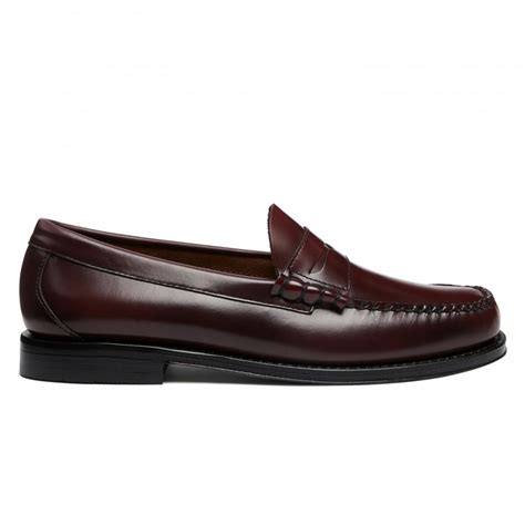 Gh Bass Weejuns Larson Penny Loafers Wine Leather Ba11010h 0nn