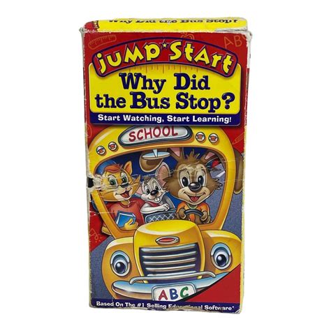 Knowledge Adventure Jump Start Why Did The Bus Stop VHS 1999 RARE OOP