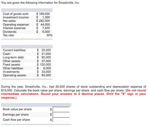 Solved You Are Given The Following Information For Chegg