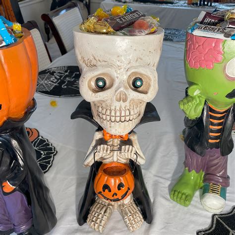 Halloween Skeleton Man Candy Bowl The Holidays Shop