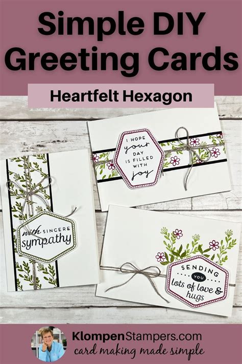 Heartfelt Hexagon Bundle Ideas Let S Use A Card Template Artofit