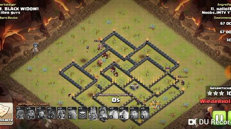 Th9 Mass Hog War Attacks Th9 Vs Th105 3star Attempt Youtube