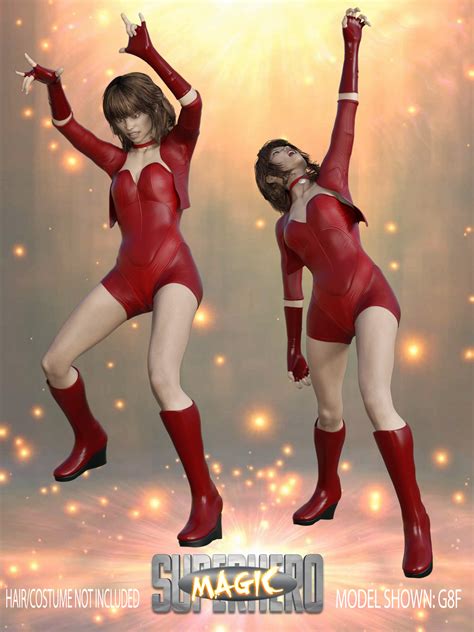 Superhero Magic For G8f Volume 1 3d Figure Assets Griffinfx