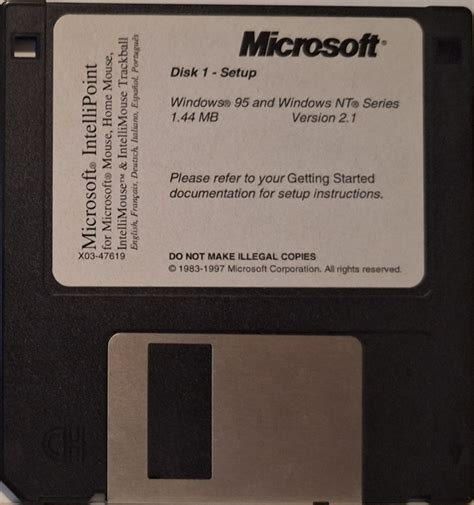 [offer] Microsoft Intellipoint Version 2 1 And 2 0 — Winworld