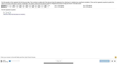 Solved Predict The Find The Equation Of The Regression Line Chegg