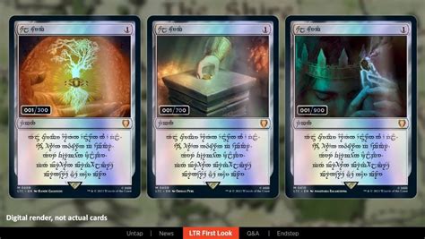 Magic The Gathering Reveals First Lord Of The Rings Cards Nerdist
