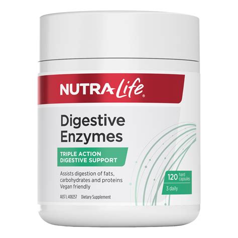 Nutra Life Digestive Enzymes 120 Capsules Discount Chemist