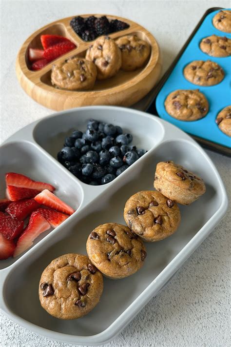 Peanut Butter Chocolate Chip Muffins Flourless Feeding Tiny Bellies