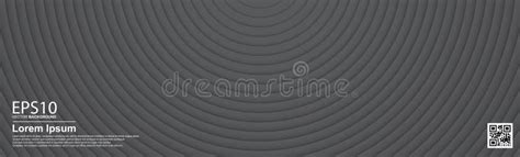 The Abstract Gradient Dark Gray Color Circle Background Stock Vector