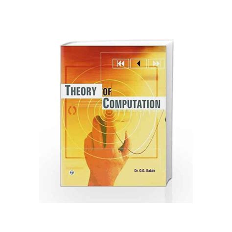 Theory Of Computation By O G Kakde Buy Online Theory Of Computation