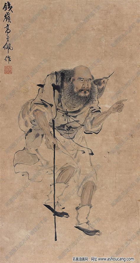 高其佩国画 人物 2 高清大图下载 名画油画网