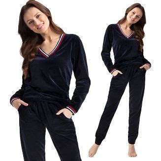 Dres damski LUNA kod 311 granatowy welur - Sklep KZ