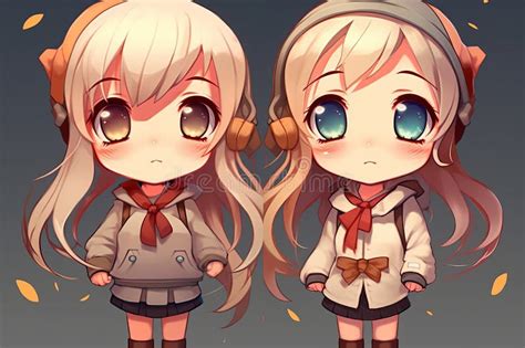 Anime Chibi Style Girl Character Generative Ai Stock Illustration Illustration Of Organ